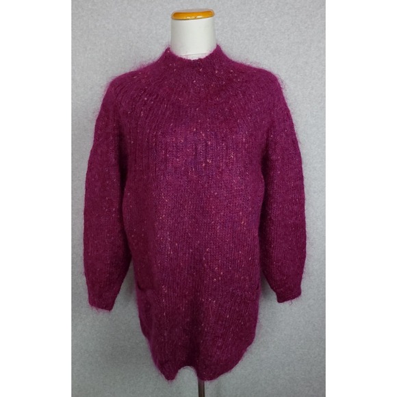 Michelle Stuart | Sweaters | Vtg Studio Michelle Stuart Fuchsia Fleck ...